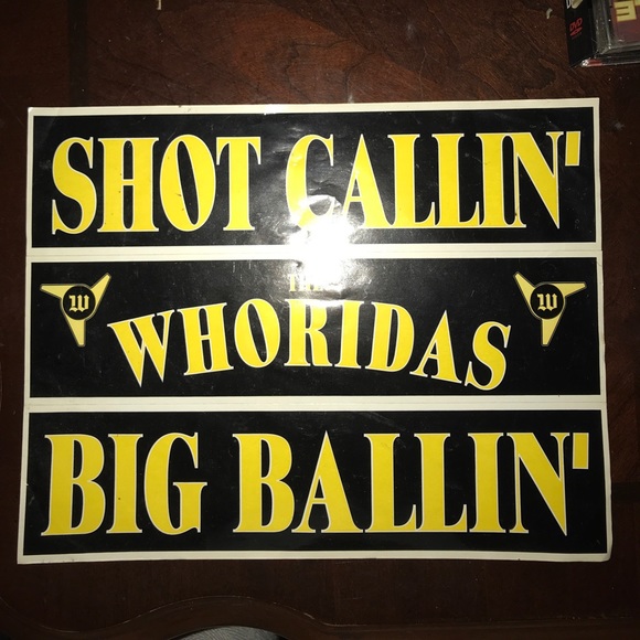 Art | Whoridas Big Ballin Shot Callin Sticker | Poshmark